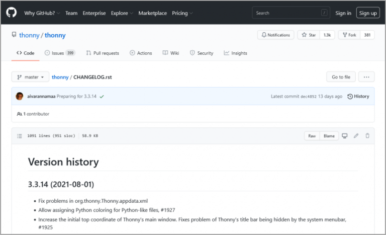 フリーソフト（ 7）Thonny Python IDE の使い方① Route55Go